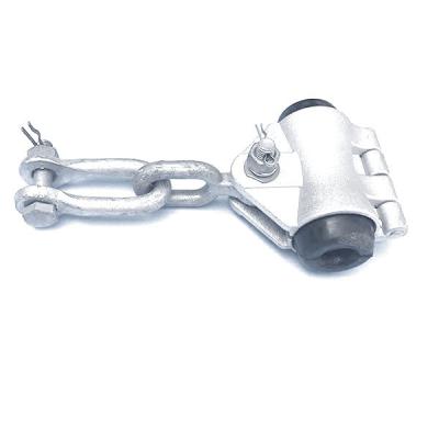 China ADSS Fiber Optic Cable Suspension Strain Clamp Pre-twisted Steel Tensioner for Outdoor Use 25 Degree Angle for sale