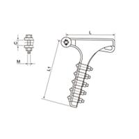 China Aluminium Alloy Wire Tension Clamp NLD NLL Bolted Type for 5-29mm Conductor for sale