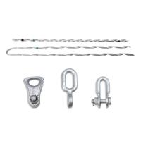 China Hot - dip galvanized steel Cable Suspension Clamps for high voltage lines for sale