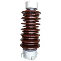 China High Voltage Post Type Porcelain Insulator 14in Height 2800lb Bending Strength 6.5in Dia for sale