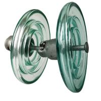 China Toughened Glass Suspension Insulator 70kN to 300kN IEC ISO9001 High Voltage Disc for sale