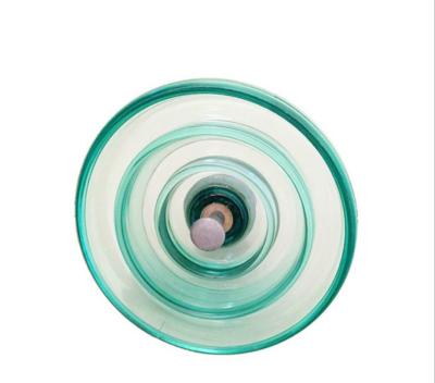 China 160KN Disc Suspension Toughened Glass Power Pole Insulator 420mm Diameter 146mm Spacing for sale