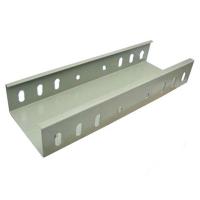 China Silver Ventilated Cable Tray And Cable Ladder Galvanized Steel for sale