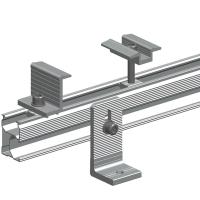 China Pre Galvanized Solar Panel Mounting Brackets Aluminum PV Mounting Brackets for sale
