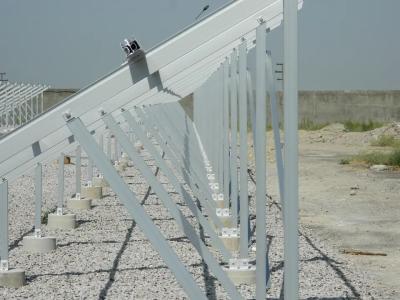 China Solar Panel Mounting Brackets 41x82mm Aluminum Frame Ground Mounted Structure 2.5mm for sale