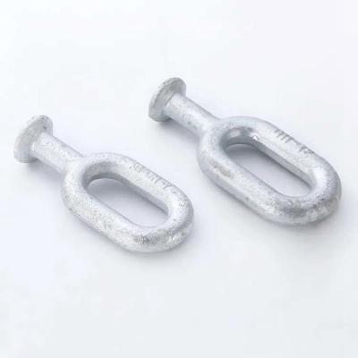 China Hot Dip Galvanized Ball Eye Link Fitting Overhead Line Fittings 100kN to 550kN for sale
