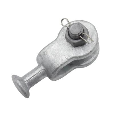 China Hot Dip Galvanized Power Line Fittings Ball Eye Socket Clevis Hook Bolt 16kN to 550kN for sale
