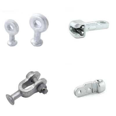 China Hot DIP Galvanized Forged Steel Ball Clevis Eye Q-7 QP-7 Type 100kN Rated Failure Load for sale