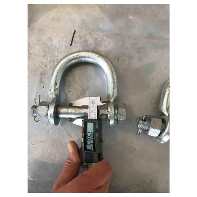 China Shackle Hot Dip Galvanized U Shackle/U-Clevis/ Overhead Line Hardware/ Link Power Fitting for sale