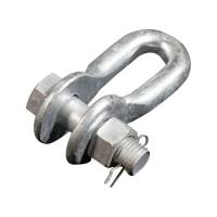 China Galvanized U Shackle U Bolt Anchor Link Fittings for Overhead Power Line 100kN for sale