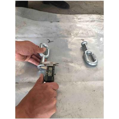 China Hot Dip Galvanized Ball Eye Link Fitting Overhead Line Fittings 100kN 16mm for sale