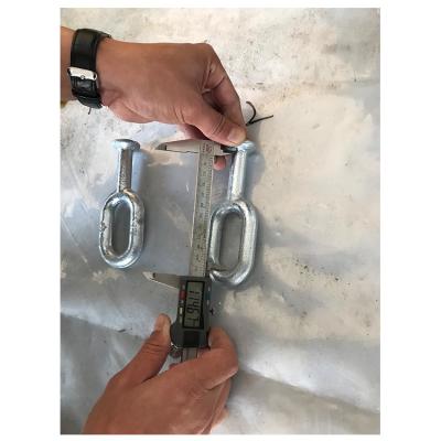 China Hot Dip Galvanized Ball Eye Link for Overhead Line Fittings 100kN 16mm for sale