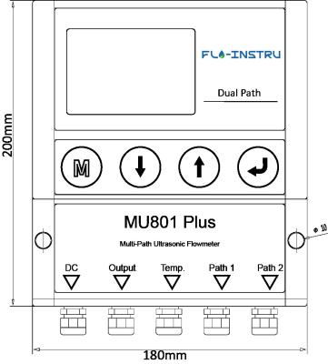 China Multi Channel Clamp On Ultrasonic Flowmeter MU801 Plus for sale