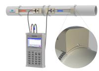 China PH301 Portable Ultrasonic Flow Meter Fast And Accurate Flow Measurement for sale