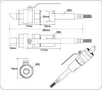 China ST501 Durable Insertion Ultrasonic Flowmeter with IP68 Transducer Suitable for Immersion and Humid Conditions Ensuring Long Term Operation for sale