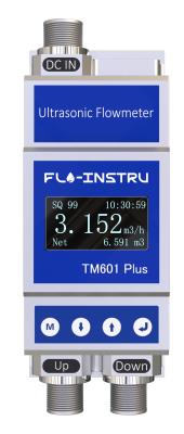 China Non-Invasive Measurement TM601 Plus Clamp-on Ultrasonic Flowmeter with Backlit OLED Display for sale