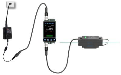 China Flow Range 0.1m/s 5m/s Ultrasonic Flow Meter for Chemical Solvents in Water Treatment for sale