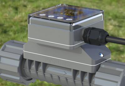 China FL101 Agricultural Irrigation control solutions using in line ultrasonic flow meter with easy setup and double union connection for sale