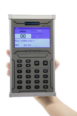 China PH301 Portable Ultrasonic Flow Meter with 4.3 inch TFT Screen and IP68 Transducer for Accurate Flow Measurement for sale