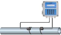 China ST501 Ultrasonic Flow Meter with Clamp-on Transducer, RS485 Communication, and 24V DC Power Supply for sale