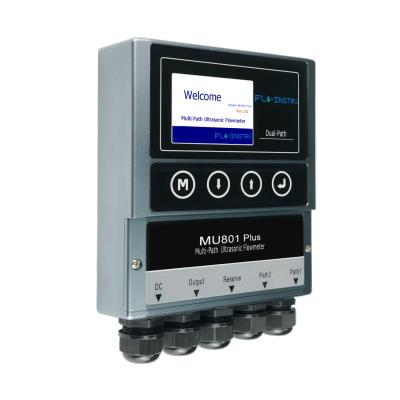 China High Accuracy ±0.5% Multi Path Ultrasonic Flowmeter MU801 Plus for Petrochemical Industry for sale