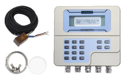 China ST502 Clamp-On Ultrasonic Flow Meter with 24V DC Power Supply for DN25-DN5000 Pipe Size and 0.15% Repeatability for sale
