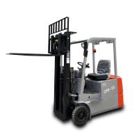 China 1500kg 1.5t 3m 3-wheel electric forklift with High capacity battery electric forklift truck for narrow channel use for sale