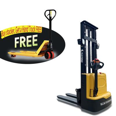 China CDDW1630 1600kg 3000mm low price electric pedestrian stacker  hydraulic walkie forklift for sale