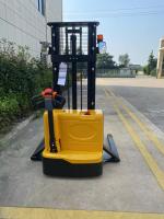 China Electric Forklift 1.5ton 1500kg Walkie Electric Pallet Stacker with Straddle Leg Adjustable Fork for sale