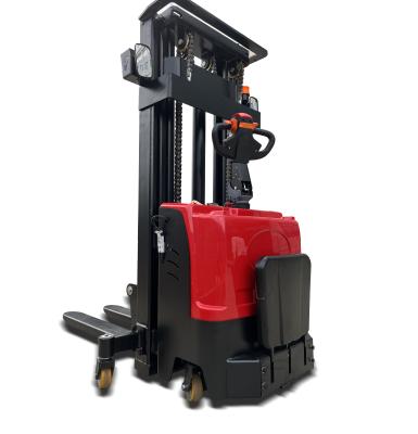 China Electric stacker truck pallet lift stacker capacity 1000/1500/2000kg full electric forklift in warehouse for sale