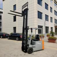 China 3-Wheel Seat Counterbalanced Forklift Truck 48V Electric Front Drive Forklift Truck 1000kg 1500kg Load Capacity for sale