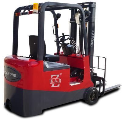 China 1 ton 1.5 ton 3m New three-wheeled electric forklift with small turning radius for warehouses for sale