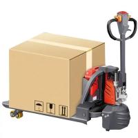 China Easy to operate 1.5 ton capacity DC motor 24V electric pallet truck for warehouse handling for sale
