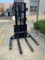 China 1.5 Ton 1500kg  2m 3m 4m Walkie electric stacker pedestrian Electric Pallet Stacker Widen fixed leg for sale