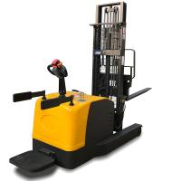 China 2 Ton 1500kg Fully Electric Forward Moving Counterbalanced Duplex Triple Mast 6m Stacker Crane for sale