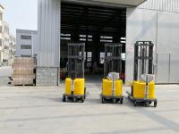 China Labor Saving 1 Ton 2m Semi Electric Pallet Stacker Truck for sale