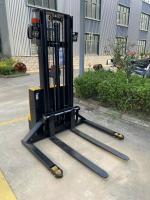 China Hot Sale 1.5 Ton  2m 3m  Walkie electric stacker Electric Pallet Stacker Widen fixed leg for sale