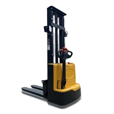 China Fast delivery electric stacker 1.5t 1500kg 3306lb Full electric walkie stacker with DC motor for sale