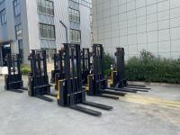 China Pedestrian electric stacker walkie stacker 1.5 ton 2 ton 3 ton 1.6m 2m 3m  electric lifting workshop trolley PU wheel with CE for sale