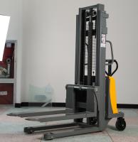 China KAD Heavy Duty 1000kg 1600mm Semi-Automatic Hydraulic Stacker  semi-Electric Forklift Trucks for sale