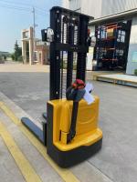 China New design 1.5ton 3m Fully walkie electric stacker with night lighting and speakers for safety for sale