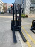 China New design 1.5ton 3m Fully walkie electric stacker with night lighting and speakers for safety for sale