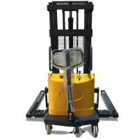 China lithium battery 1.5t Semi Electric Pallet Stacker with lifting height of 1.6m for sale