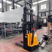 China 1.5t  1500mm Professional material lifting equipment walkie full electric stacker electric lifting workshop trolley for sale