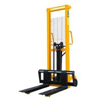 China Easy operated 1500kg 3500mm Hydraulic forklift truck manual lift stacker using special C-type steel material for sale