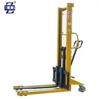 China Easy operated 1500kg 3500mm Hydraulic forklift truck manual lift stacker using special C-type steel material for sale