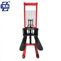 China Easy operated 1500kg 3500mm Hydraulic forklift truck manual lift stacker using special C-type steel material for sale