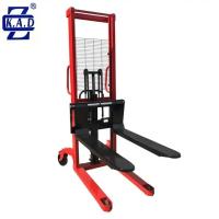 China Easy operated 1500kg 3500mm Hydraulic forklift truck manual lift stacker using special C-type steel material for sale
