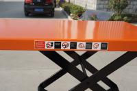 China PTS1000 1T 1.7M  portable hand movement lifting platform with split pump for sale