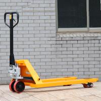 China 1-10T KAD Manual Hydraulic Pallet Truck Small Manual Forklift With PU Wheel for sale